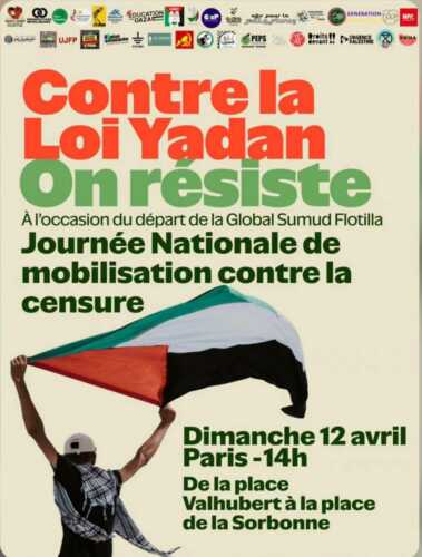 À Paris (5ème), contre la loi Yadan on résiste - Journée nationale de ...